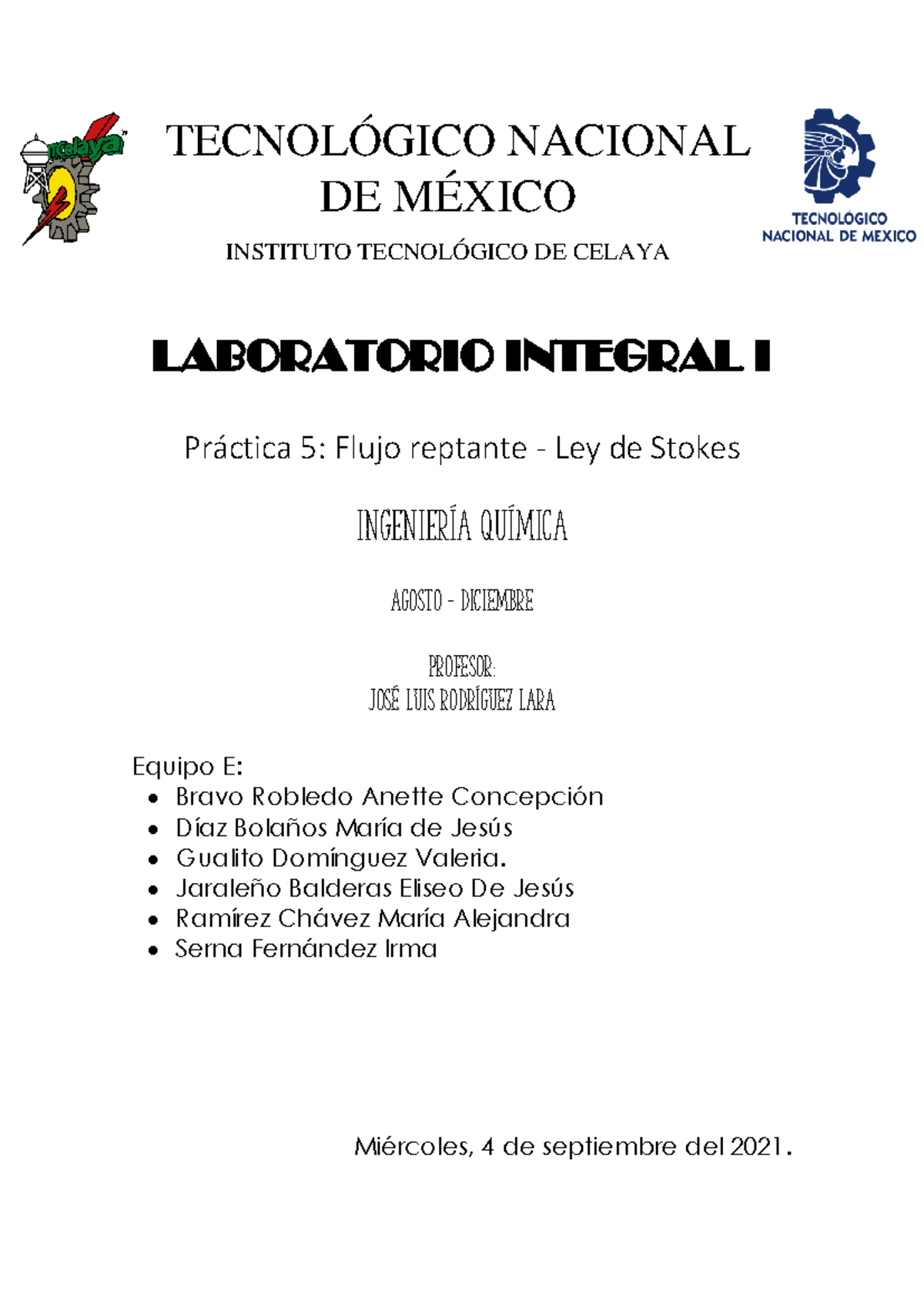 Práctica 5 - Viscosidad y Ley de Stokes en Fluidos No Newtonianos - Studocu