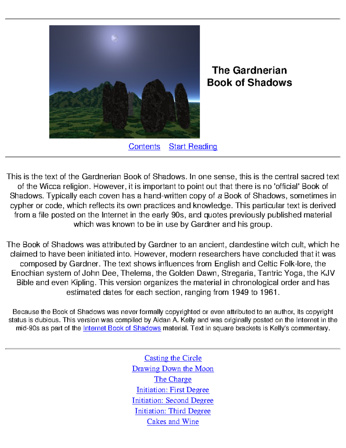 Gardnerian Book of Shadows Overview and Rituals (WICCA 101) - Studocu