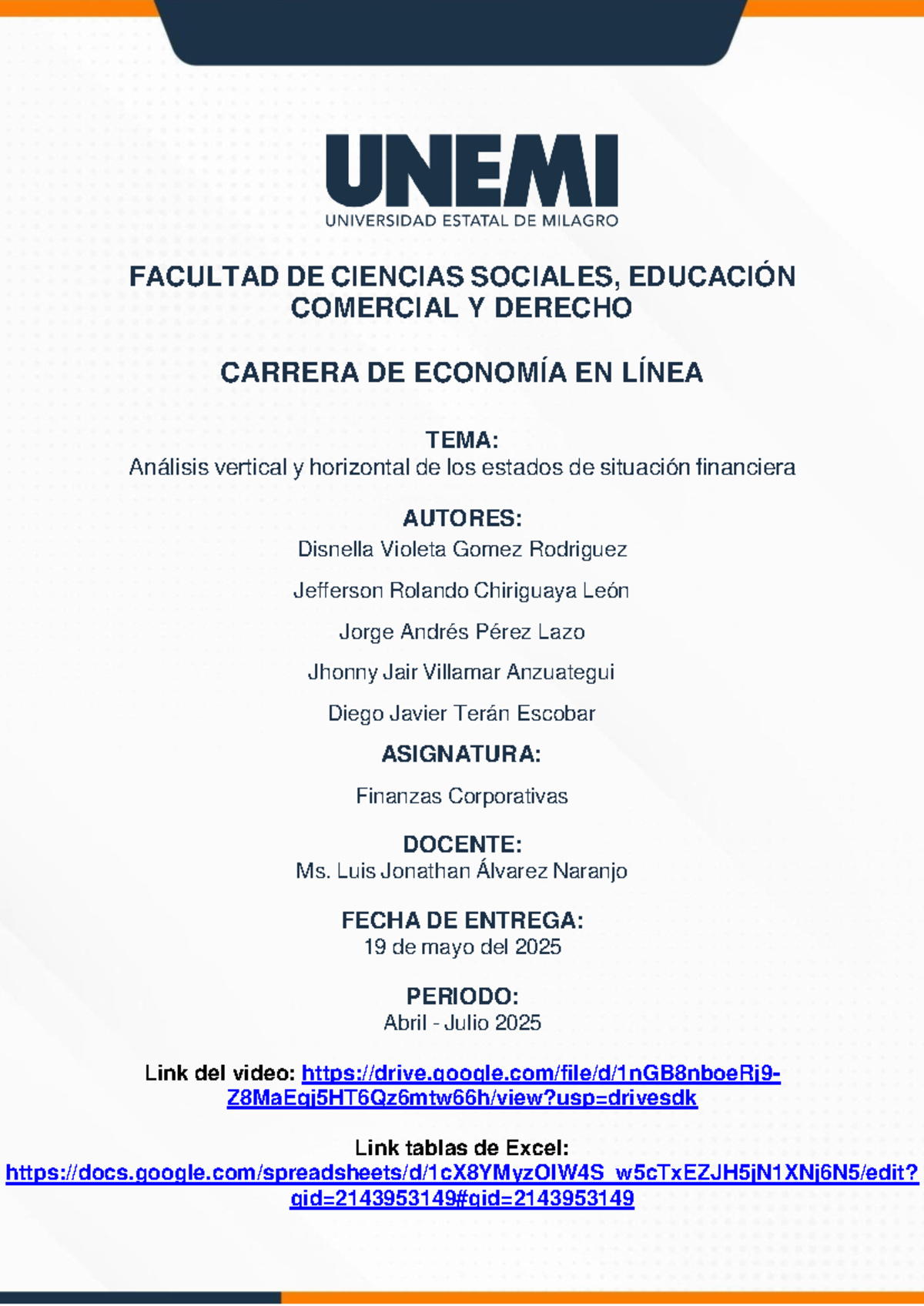 Análisis Financiero de UNACEM Ecuador S.A. (FIN-2024) - Studocu