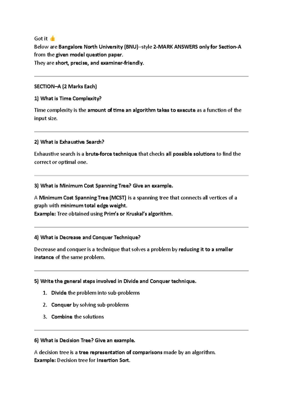 Model Paper 2 Answers for BNU - Essential Study Guide for Exam Prep ...