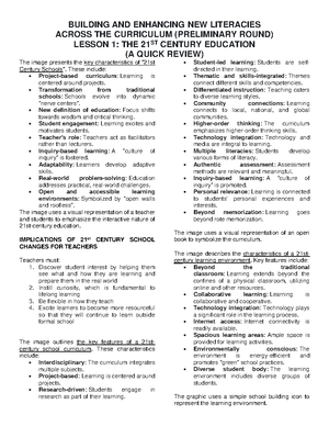 prelim lesson 1 - BUILDING AND ENHANCING NEW LITERACIES ACROSS THE ...