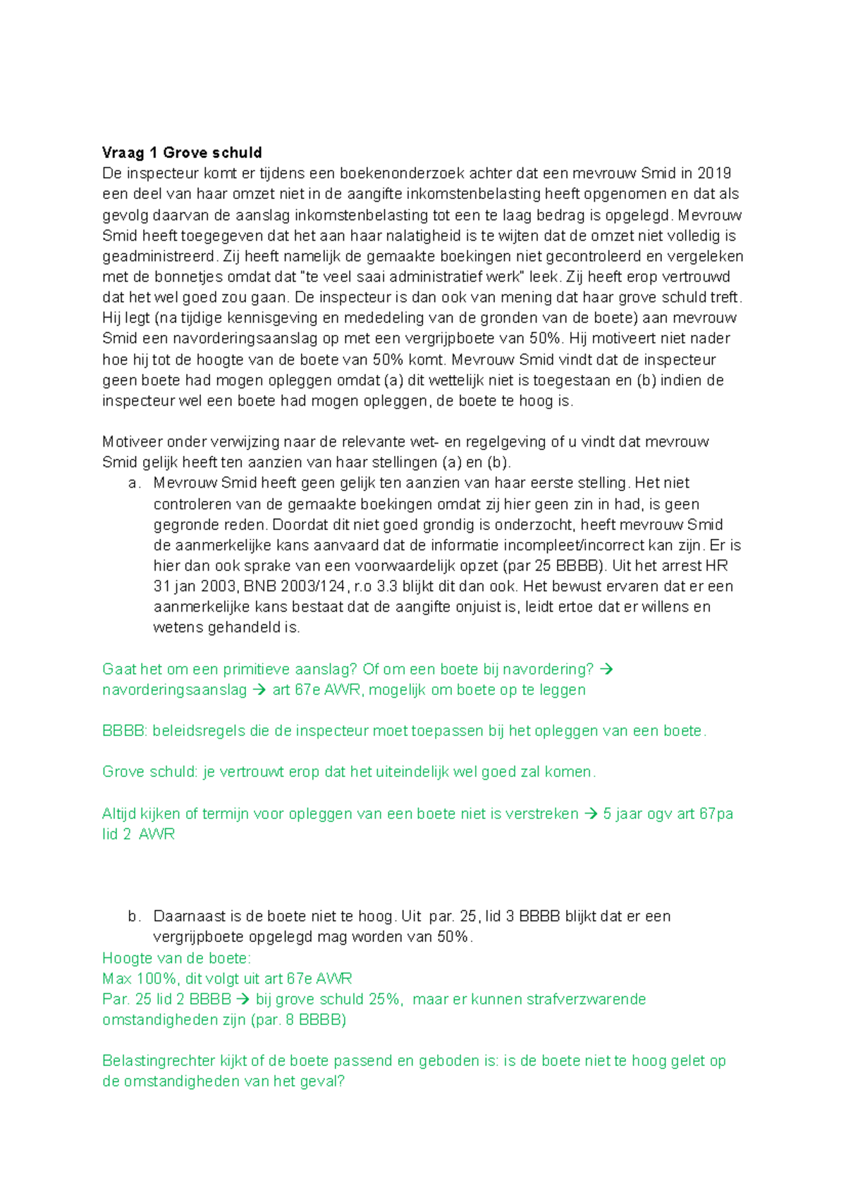 FB groep 8 week 4 - Formeel Belastingrecht: Kernpunten en Analyse ...