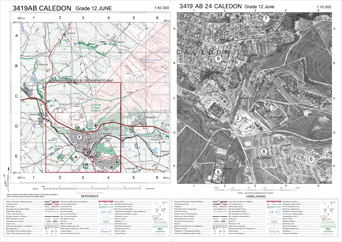 3419AB Caledon Topographic Map Overview - June 2021 - Studocu