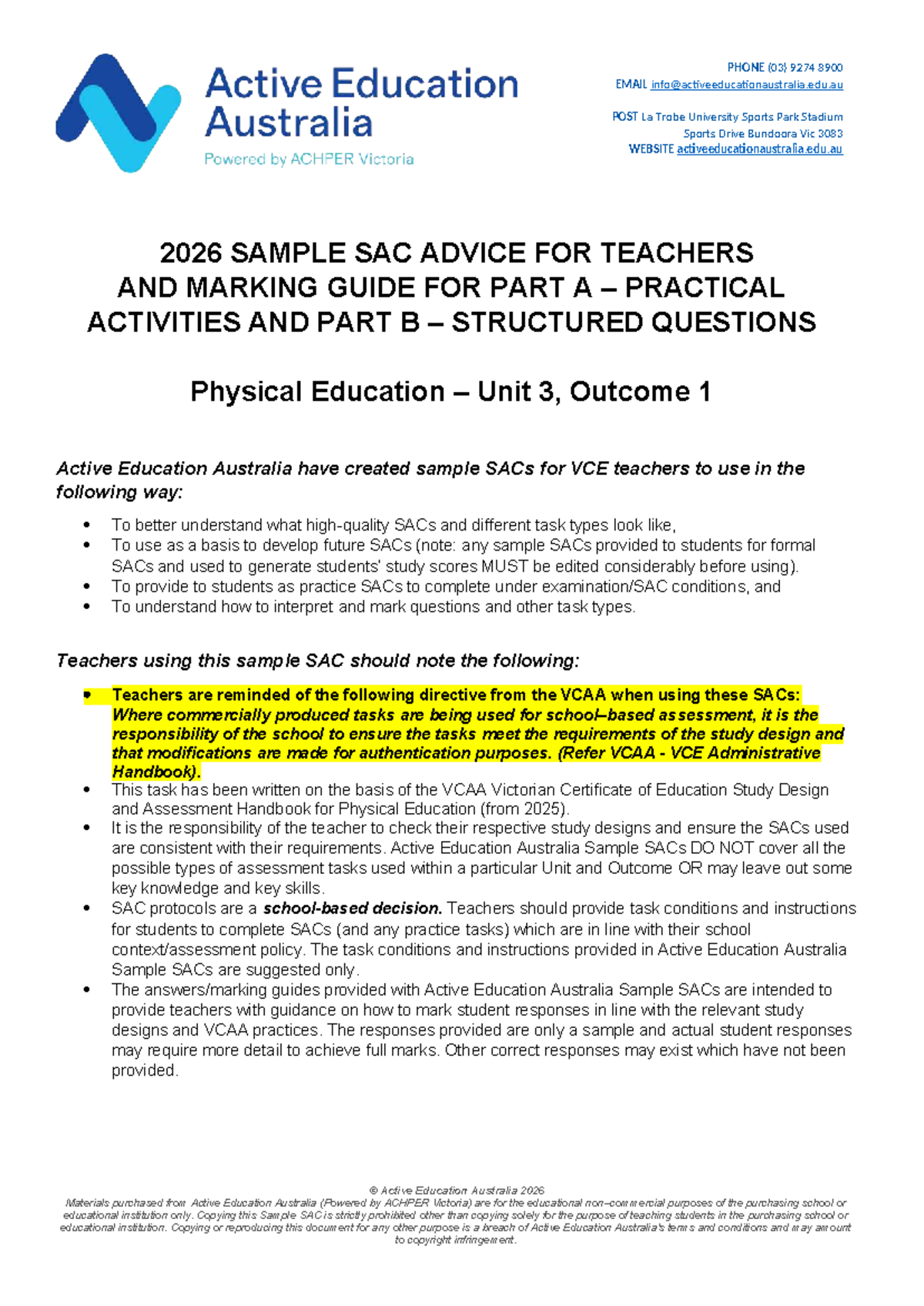 1 AEA 2026 PE U3 O1 Sample SAC Structured Questions Answers - Studocu