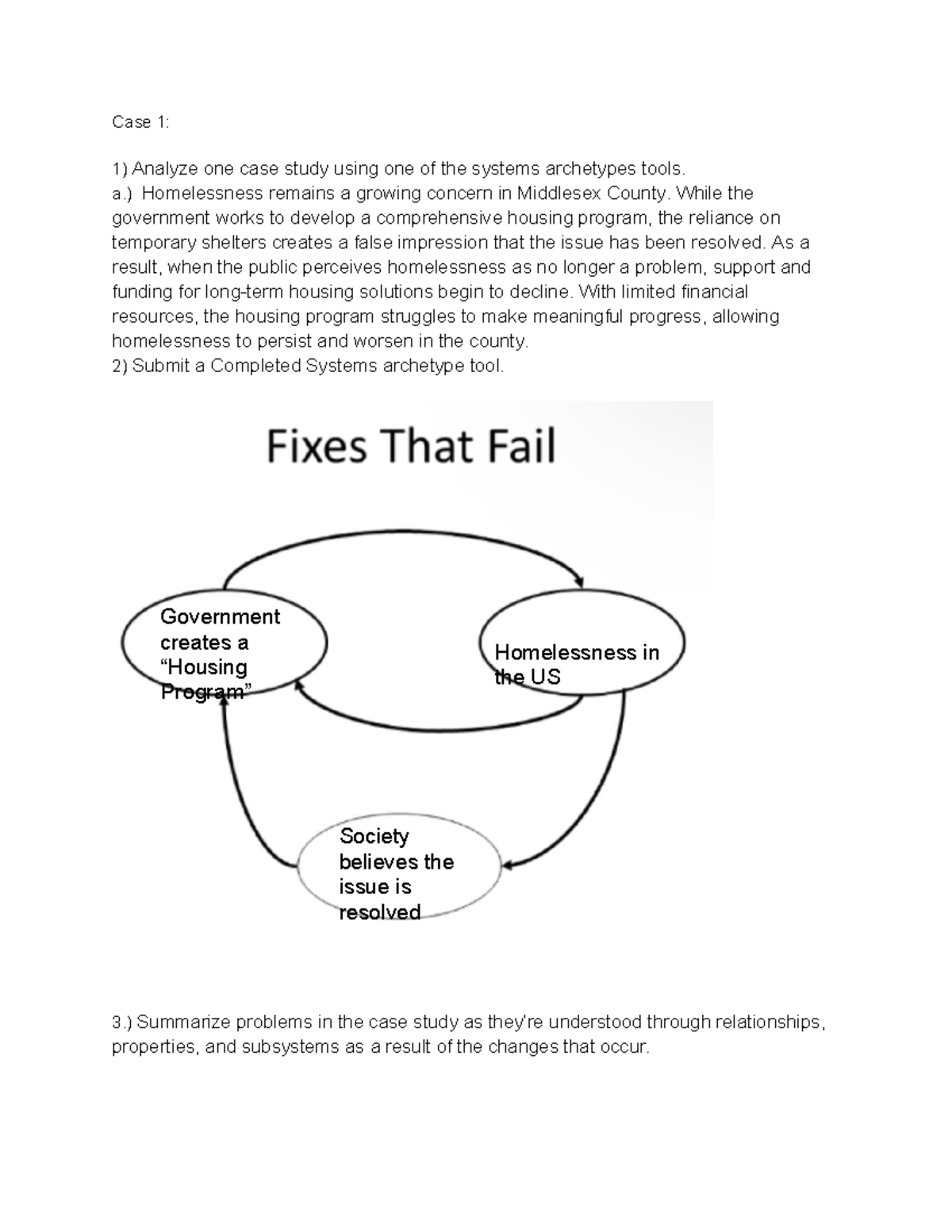 AAN1 Task 2: Analyzing Homelessness through Systems Archetypes - Studocu