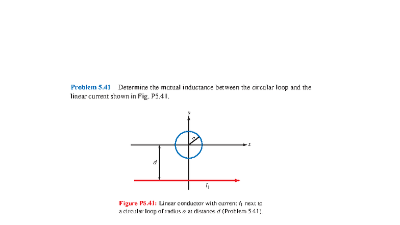 Mutual Inductance Calculation: Problem 5.41 Analysis - Studocu