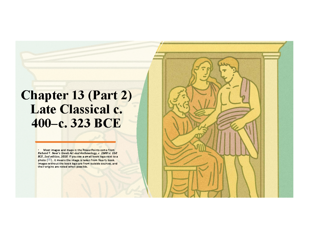 Chapter 13: Late Classical Art (Part 2) - Studocu