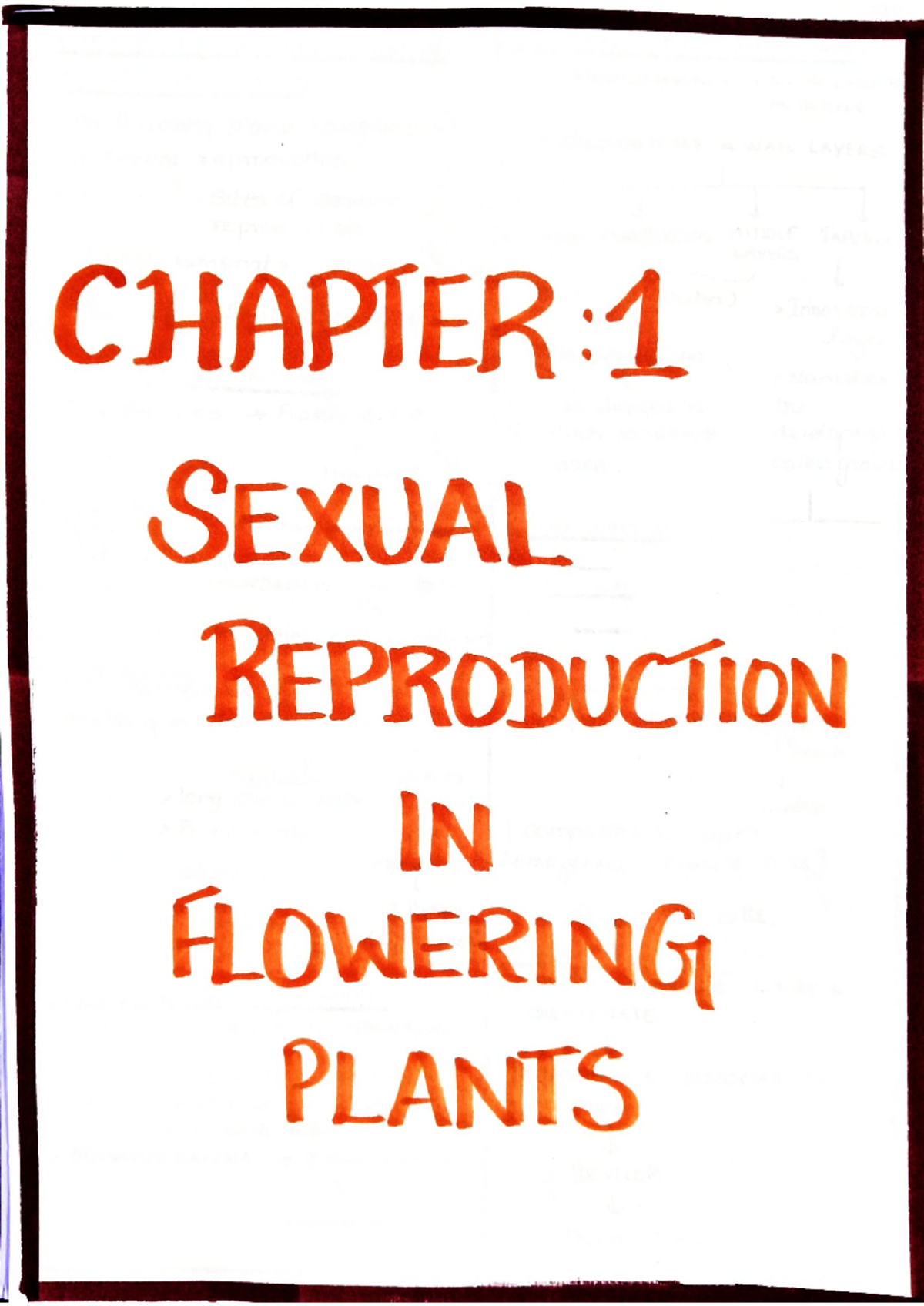 XII BIO CH 1 Revision Notes Board EXAM - CHAPTER : 1 SEXUAL ...