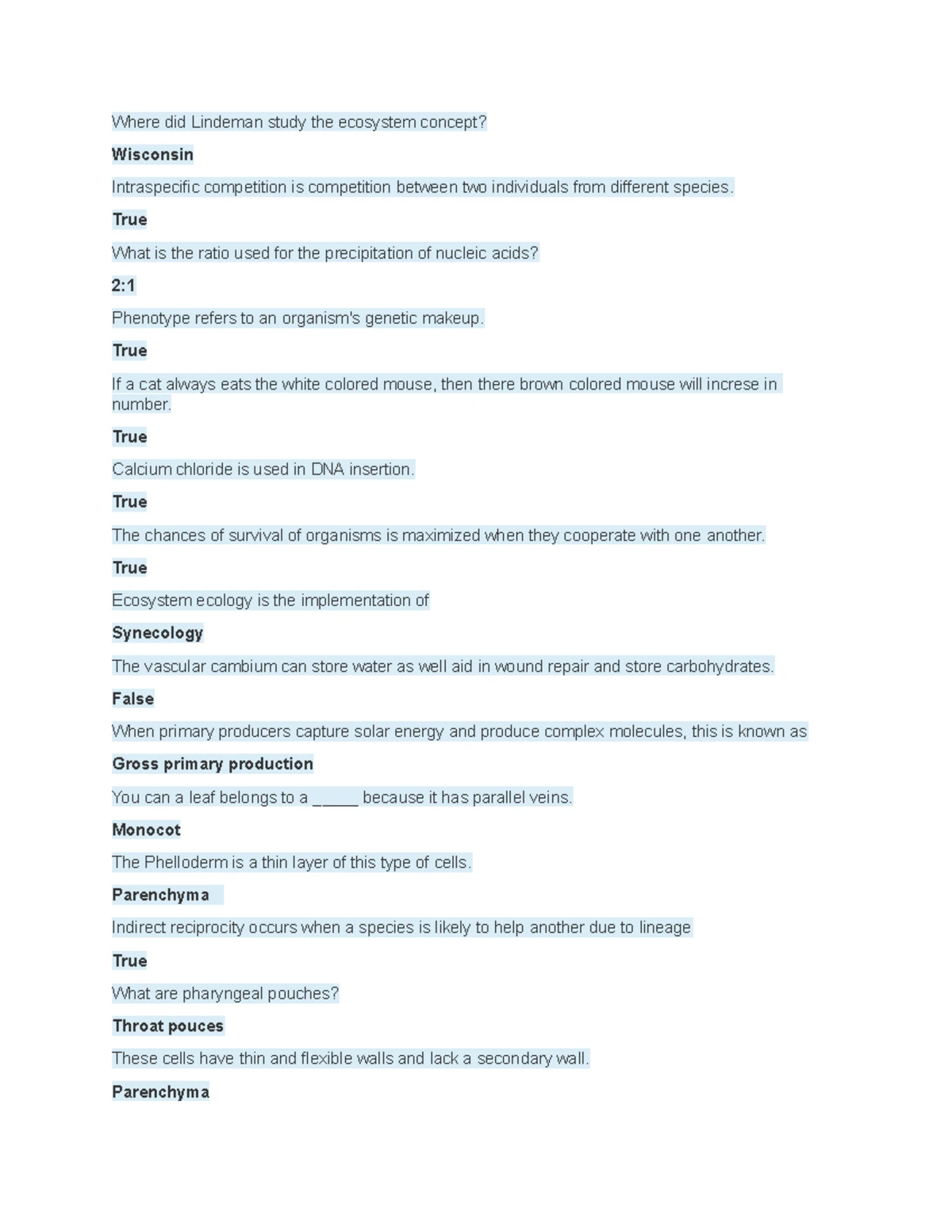 Pdfcoffee - yes - Question 1 Correct Mark 1 out of 1. Flag question Question text Which of these ...