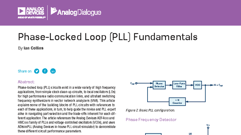 Phase Locked Loop (PLL) Fundamentals: A Comprehensive Guide - Studocu