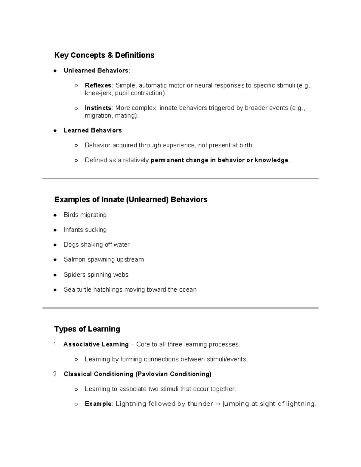 Classical and Observational Learning Concepts in Psychology (PSY 101 ...