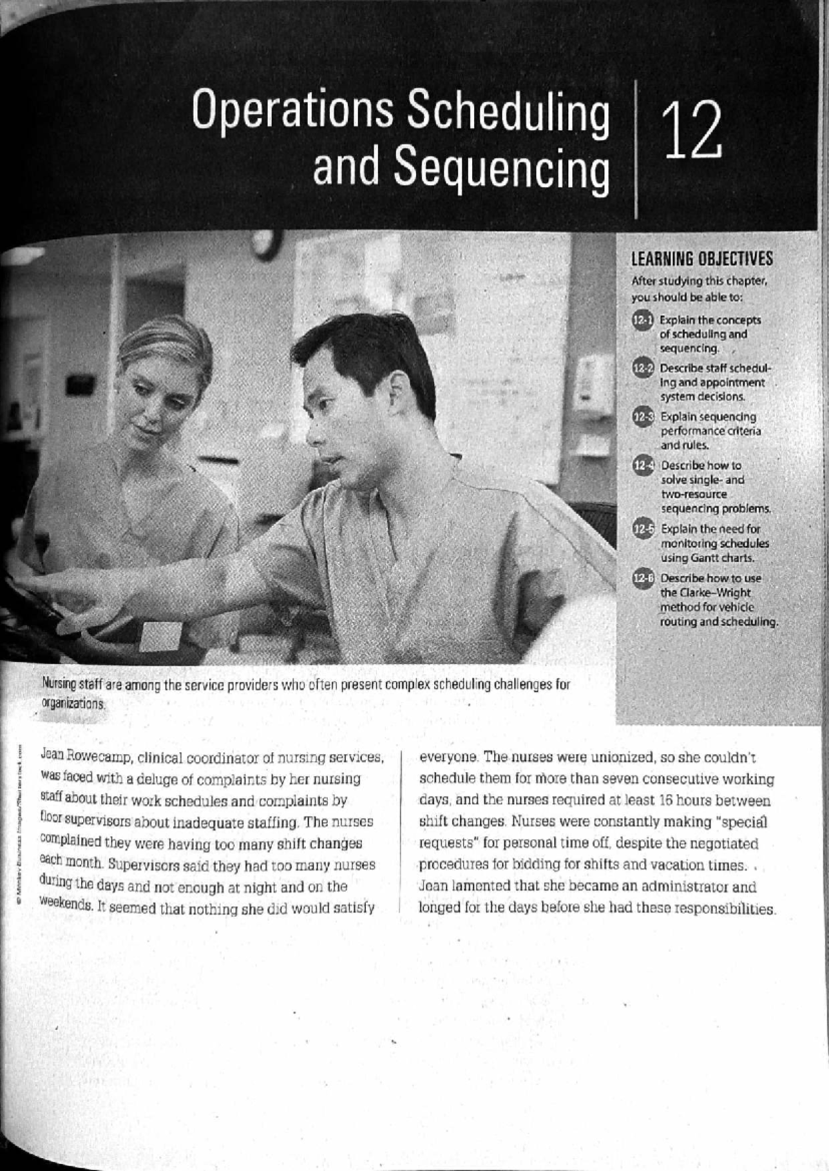 OM & TQM - Chapter 12: Operations Scheduling & Sequencing Insights ...