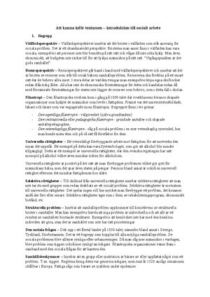 [Solved] Begreppet reflexivitet - Introduktion till socialt arbete (SUARB1) - Studocu