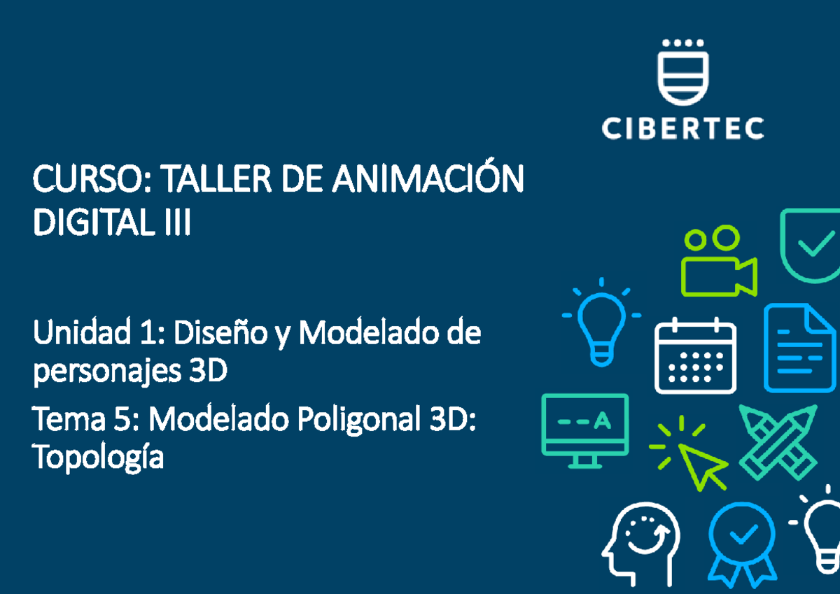 Tema 5 - Modelado Poligonal 3D en Taller de Animación Digital III - Studocu