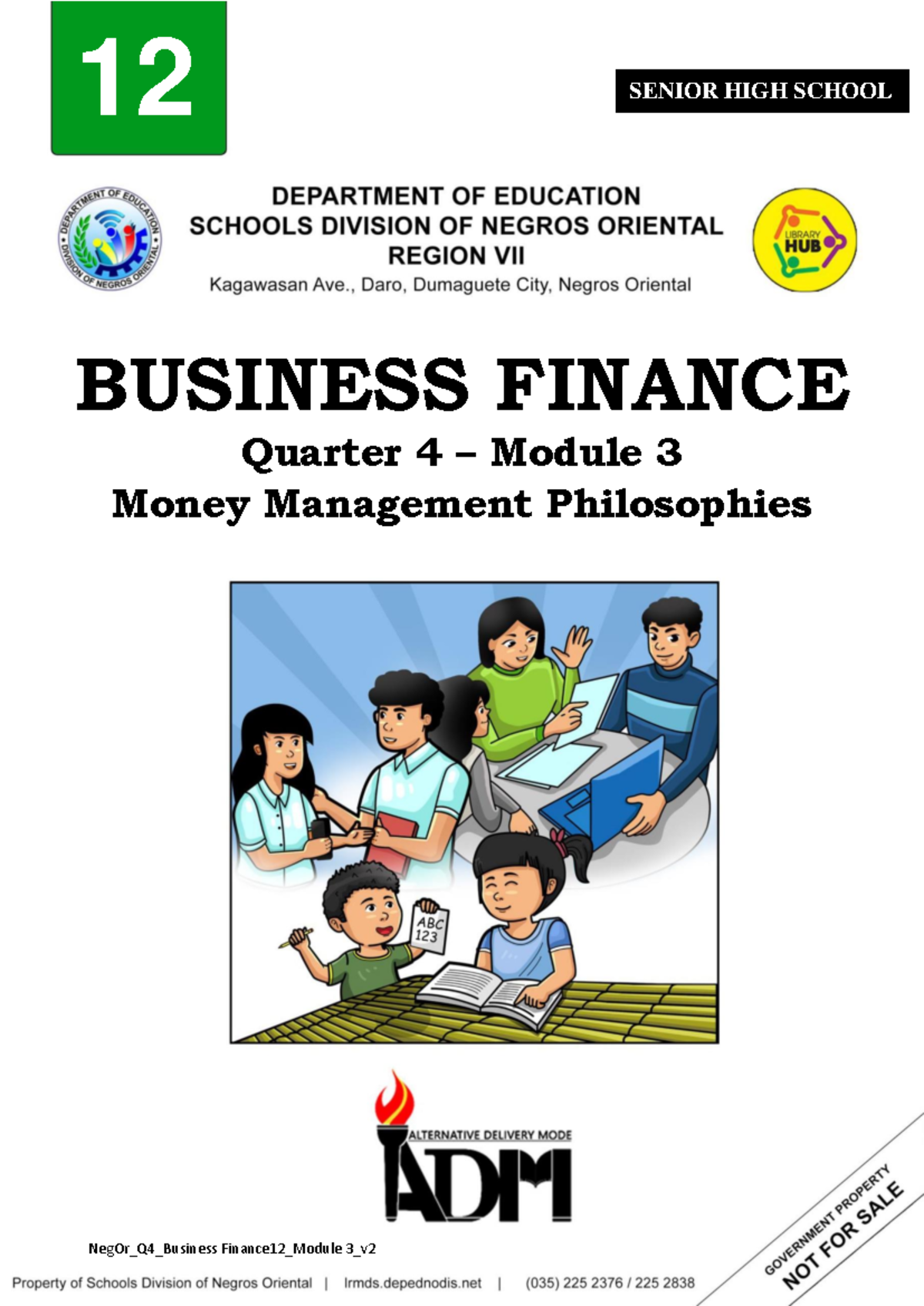 Business Finance 12: Q4 Module 3 - Money Management Philosophies - Studocu