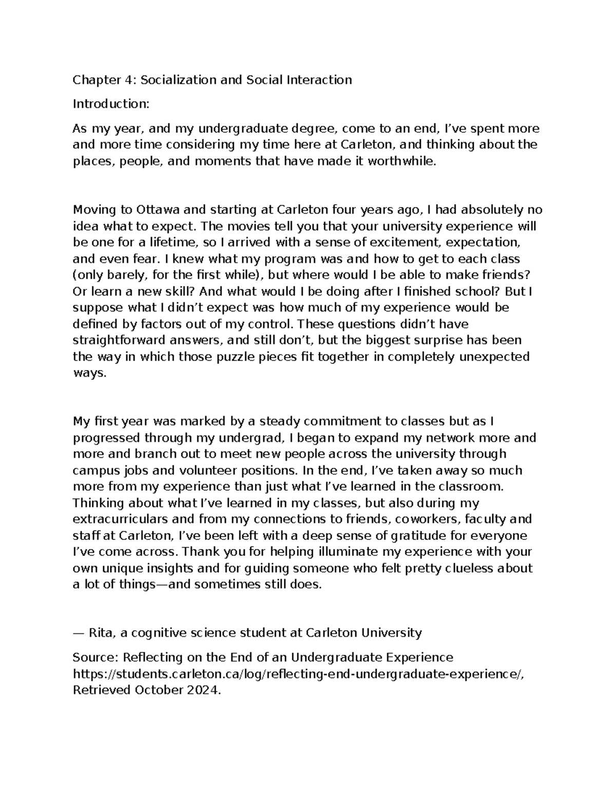 Sociology in Our Times 2025: Chapter 4 - Socialization & Interaction ...