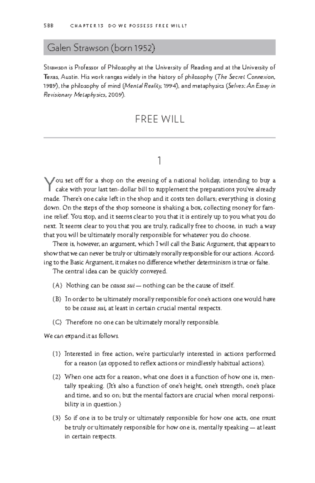 Strawson - notes and most important details - !" "### C H A P T E R ...