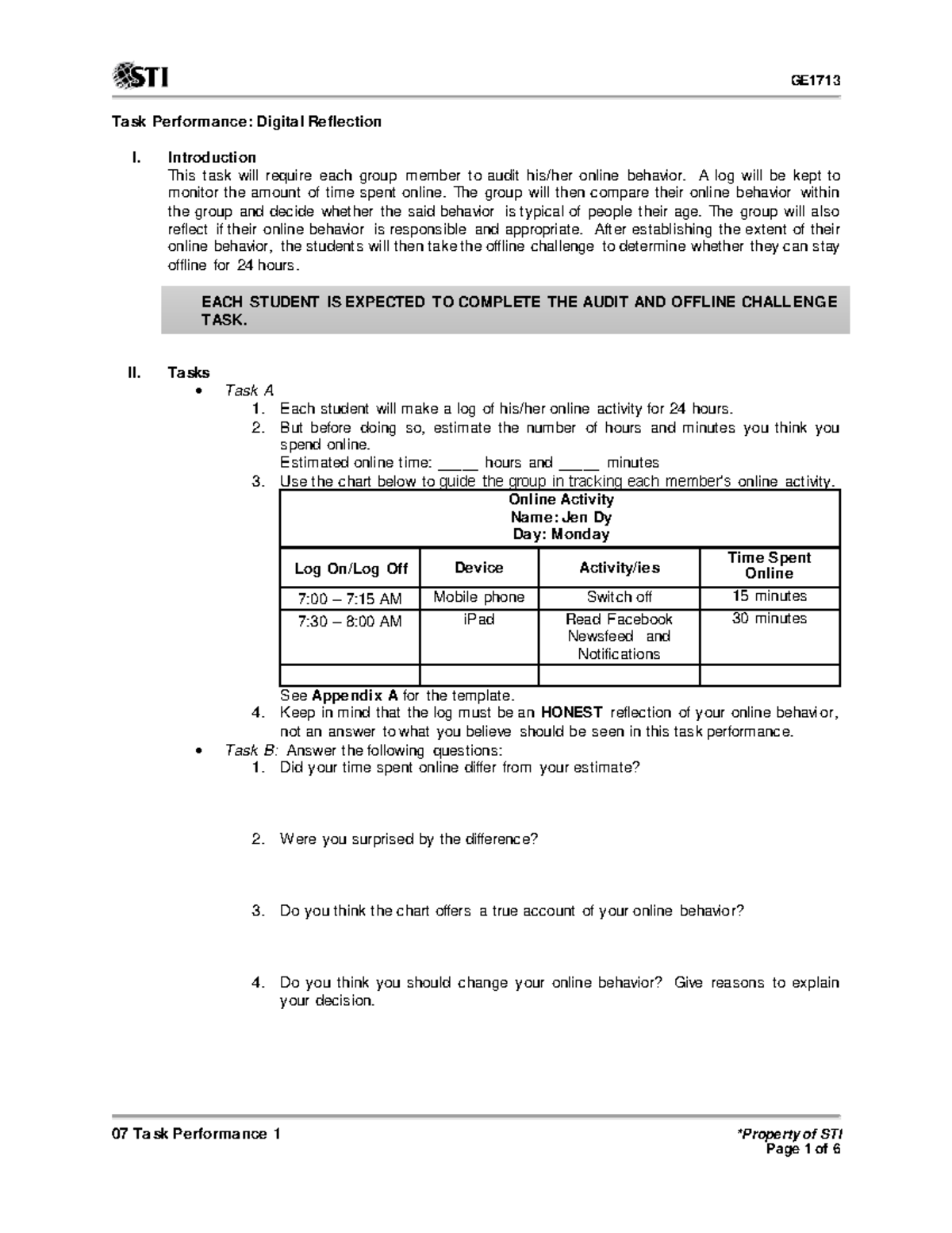 07 Task Performance 1-unlocked - 07 Ta sk Performance 1 *Property of ...