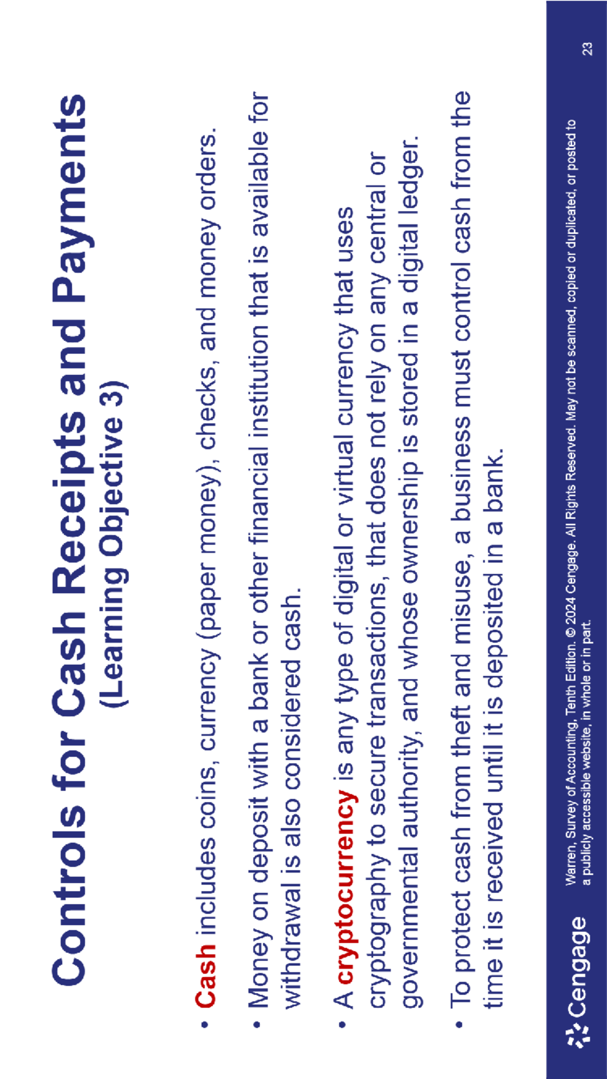 Controls for Cash Receipts and Payments - MBA-5100-X90 (Fall 2025 ...