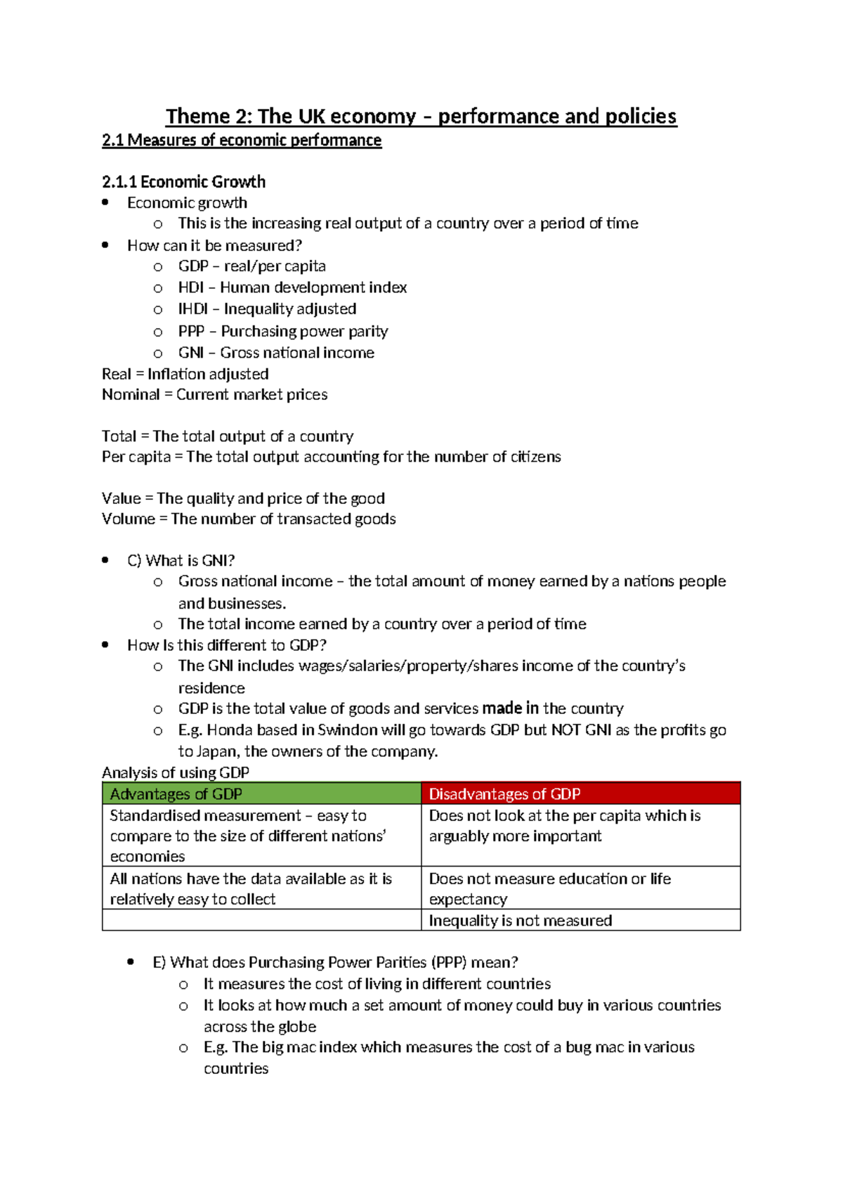 Theme 2 (macro) - Theme 2: The UK economy – performance and policies 2 ...