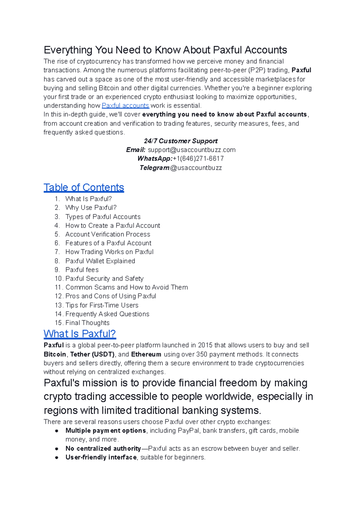 Everything You Need to Know About Paxful Accounts - Among the numerous platforms facilitating ...