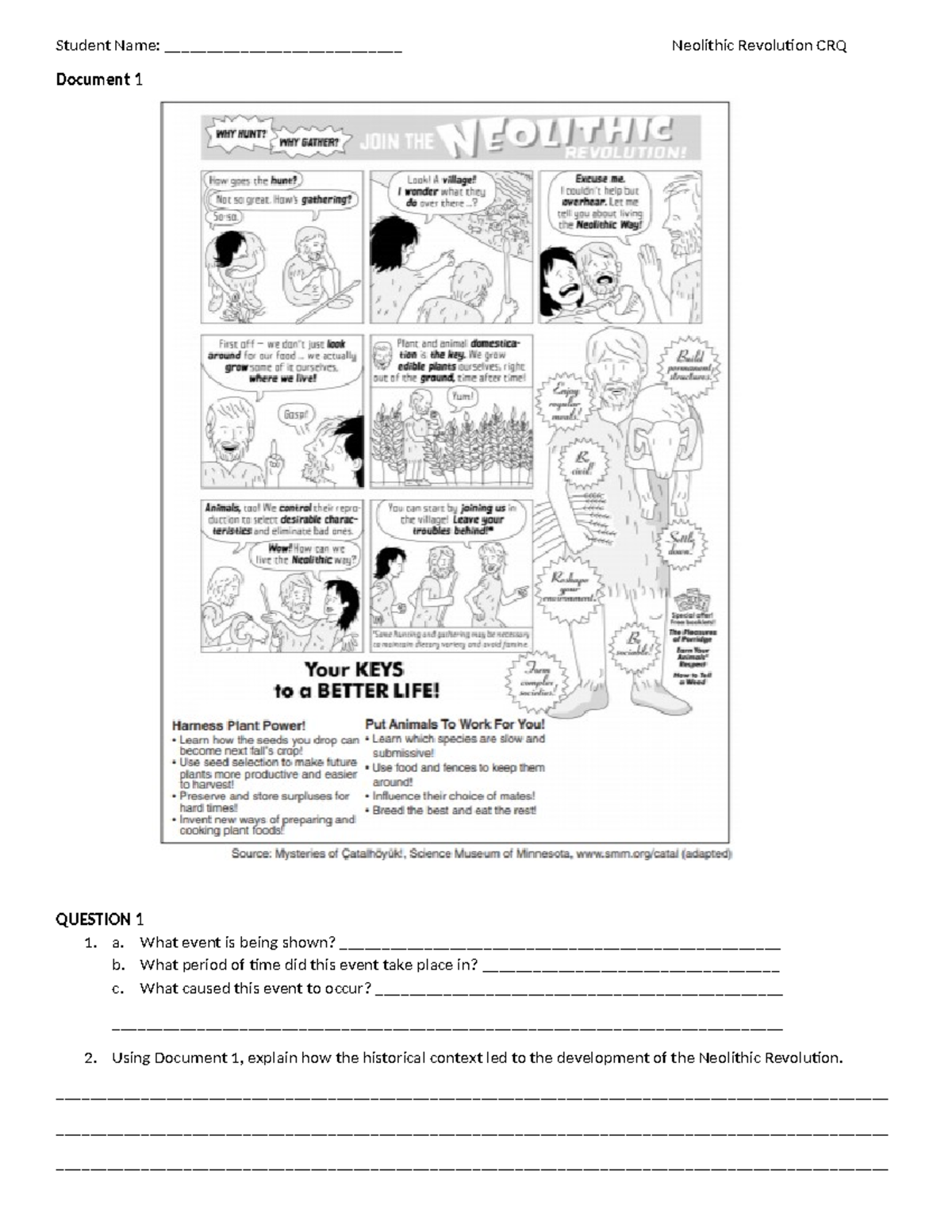 Neolithic Revolution CRQ Analysis: Historical Context & Development ...