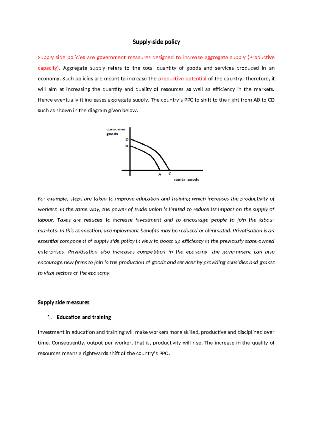 Supply-Side Policy: Enhancing Aggregate Supply and Economic Growth ...