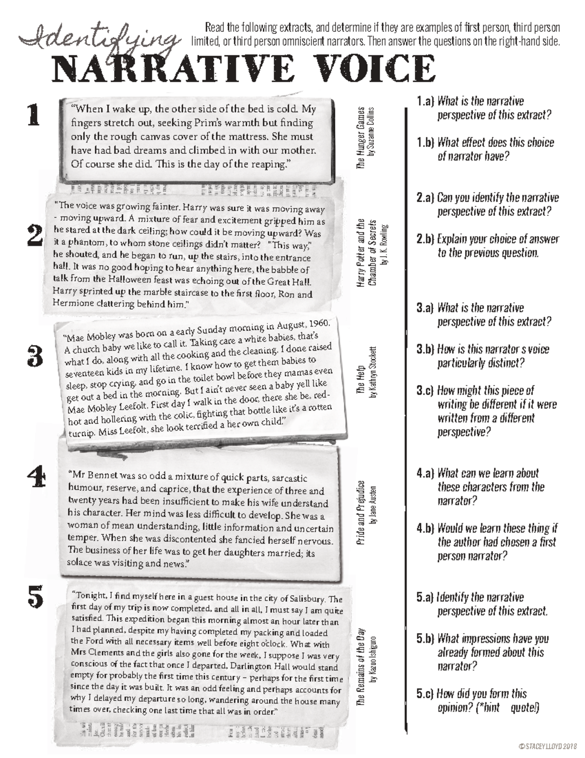 L07b Identifying Narrative Techniques: Analyzing Perspectives in ...
