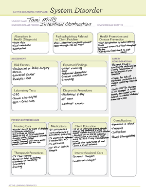 Osteoarthritis ALT - system disorder active learning template - ACTIVE ...