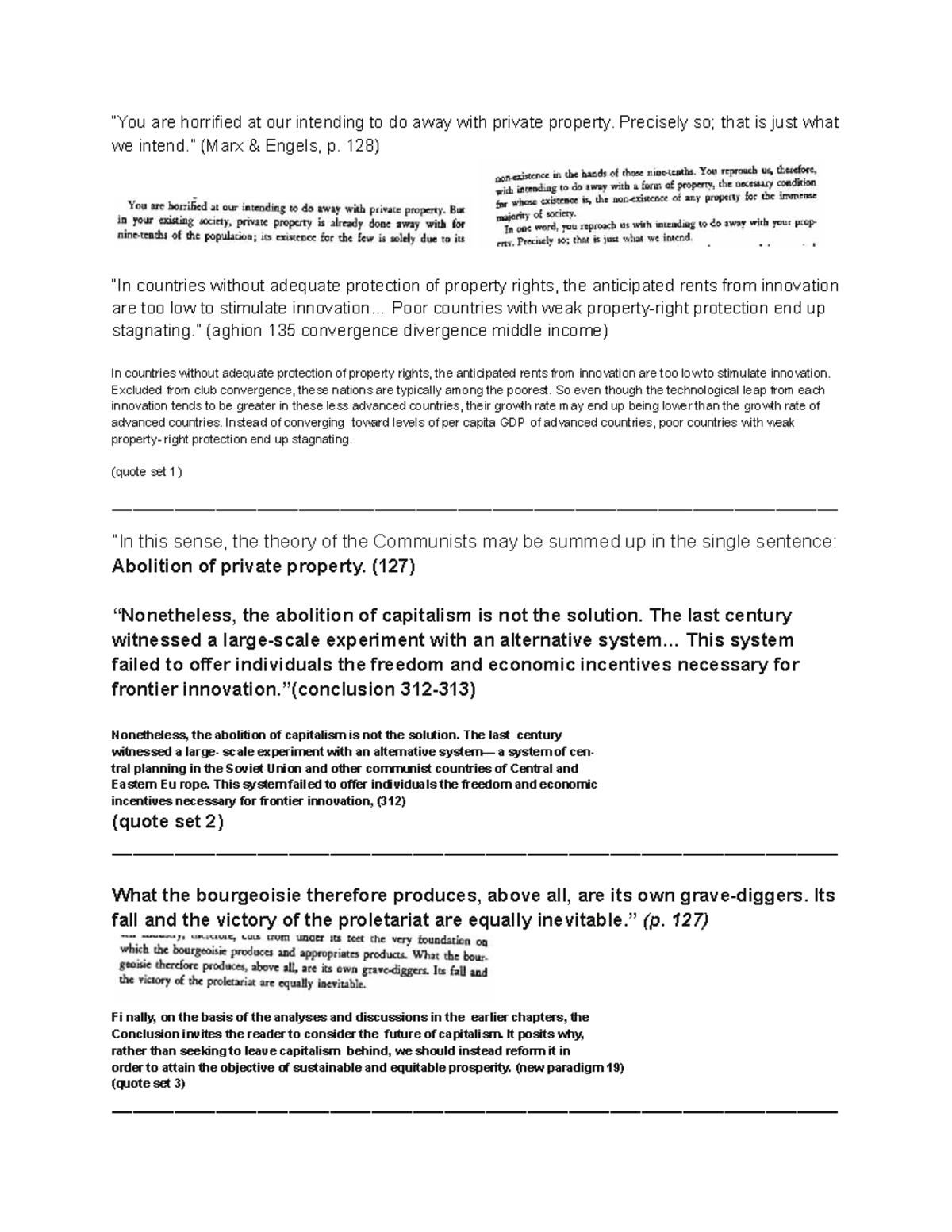 HistCap Essay: Examining Capitalism vs. Abolition of Private Property ...