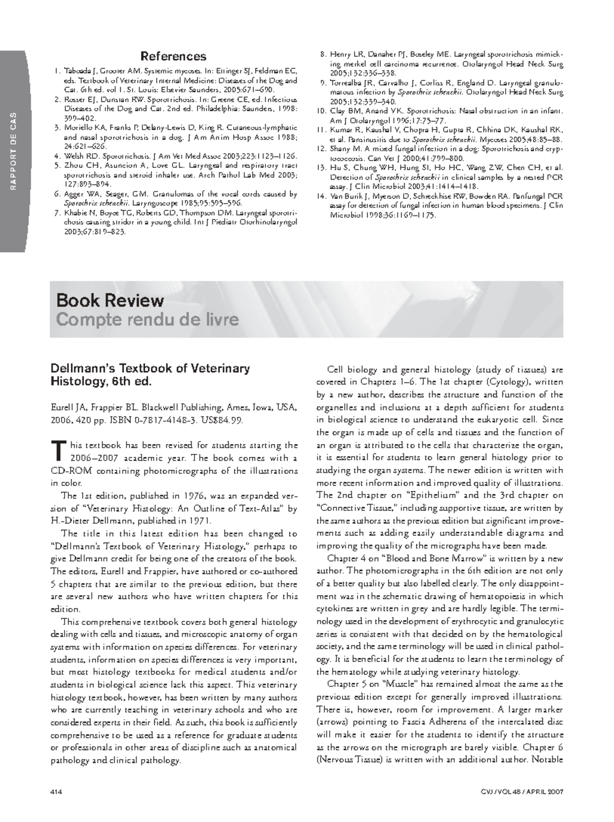 Dellmann's Textbook of Veterinary Histology (6th Ed) Review - Studocu