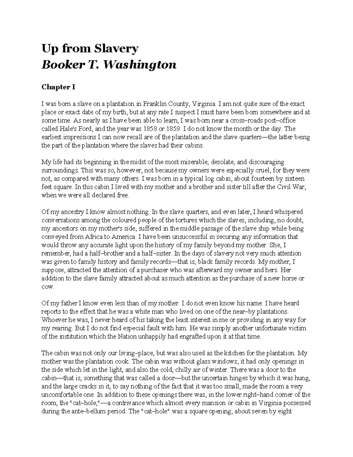Booker T. Washington's Atlanta Exposition Address: A Call for Racial ...
