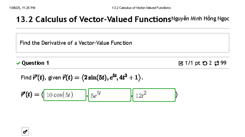 13.2 Calculus of Vector-Valued Functions: Derivatives & Integrals - Studocu