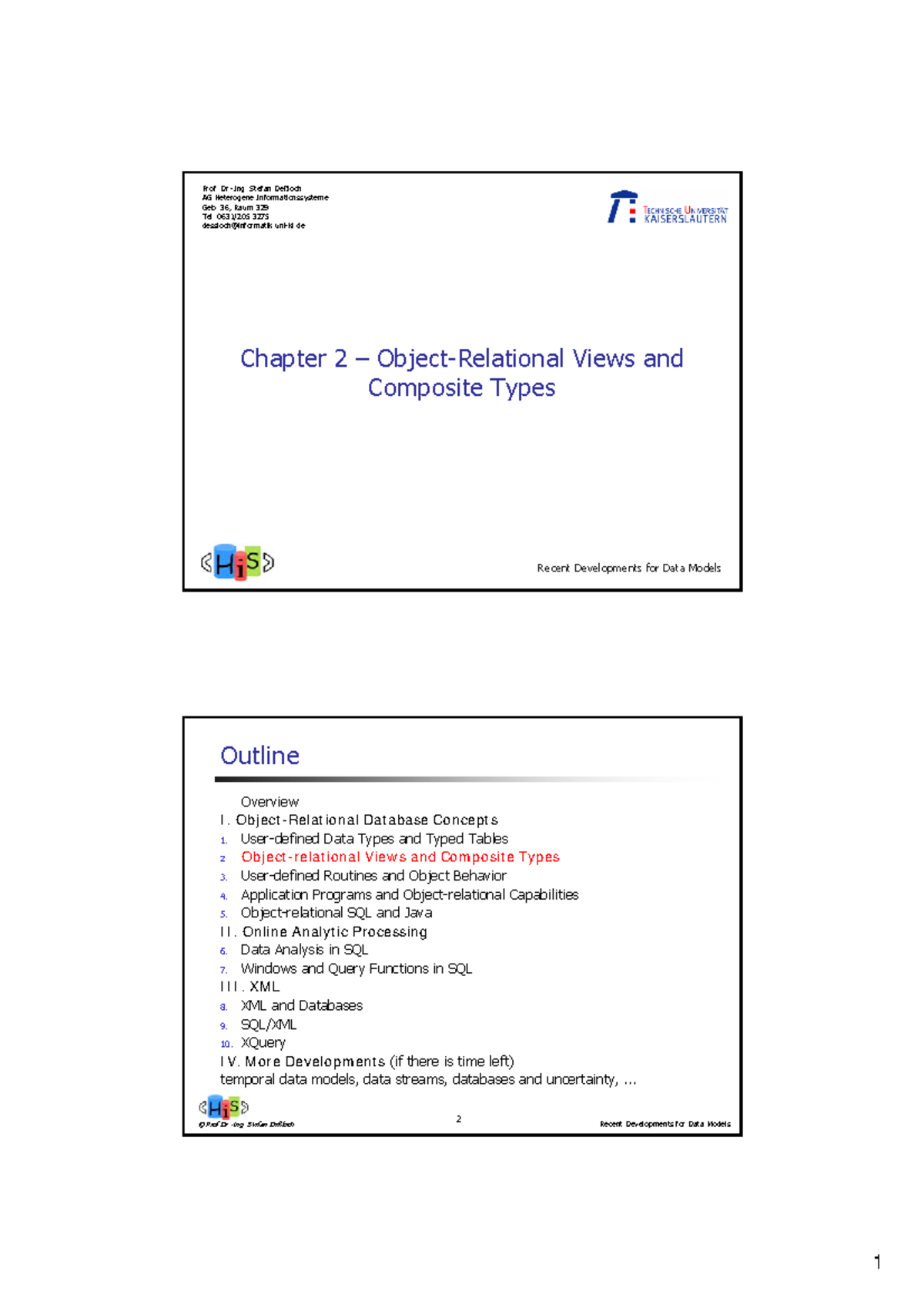 Array and Multiset types in sql - Recent Developments for Data Models ...