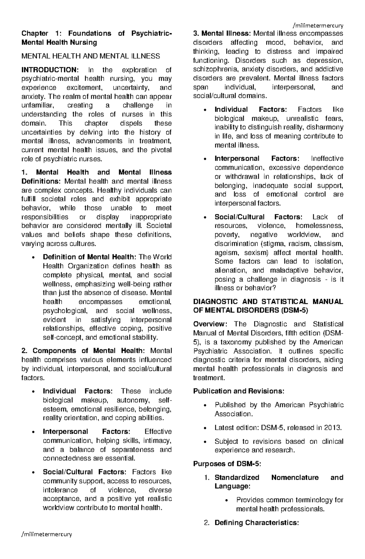 NCM 117 - Mid Term Transes (Read at your own risk) - Chapter 1 ...