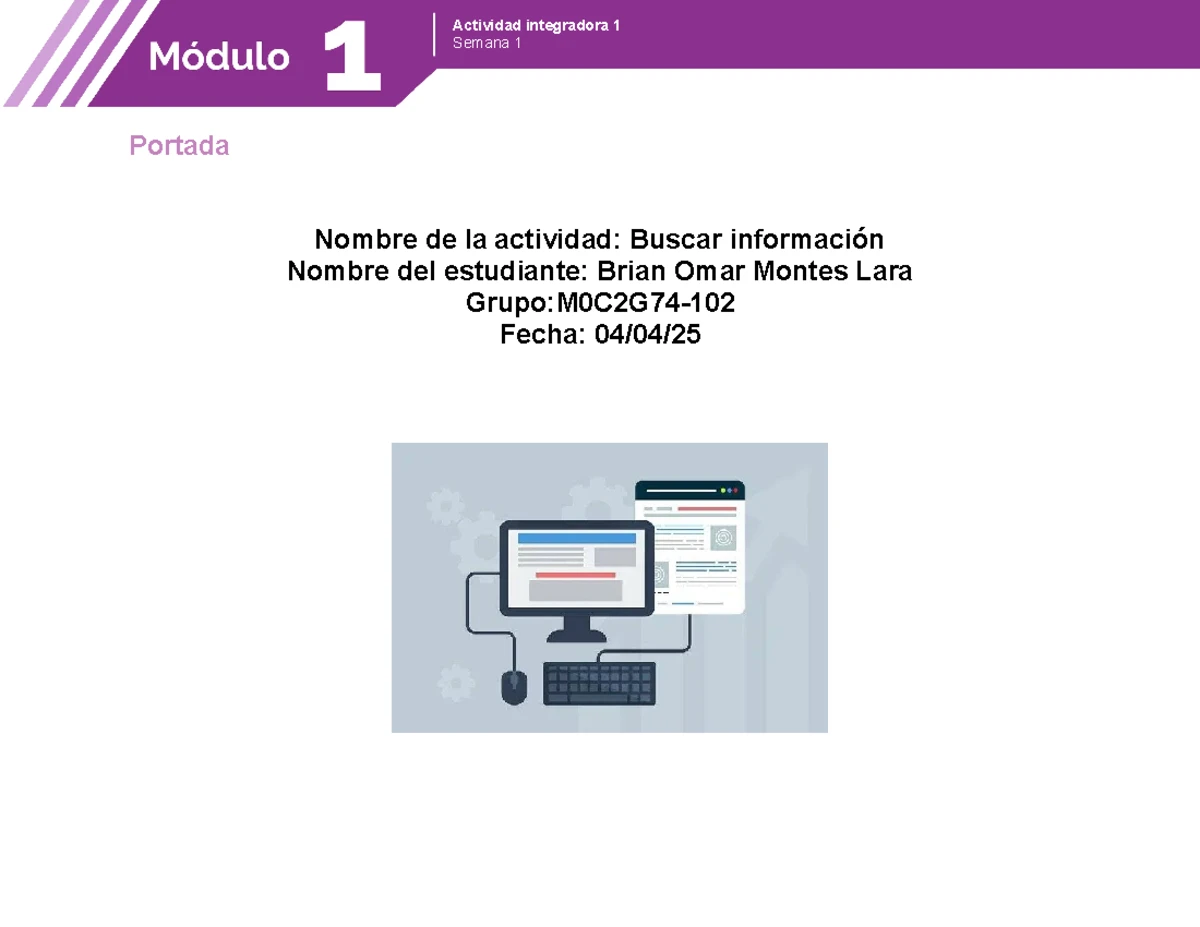 Actividad Integradora 1: TIC y su Impacto en la Educación y Vida Diaria - Studocu