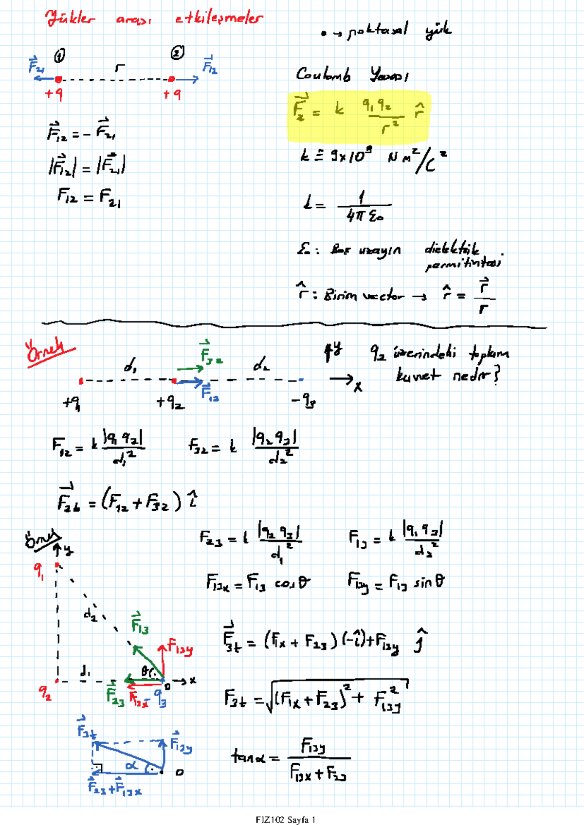 Hafta 2 - asdasda - Physics I - Studocu