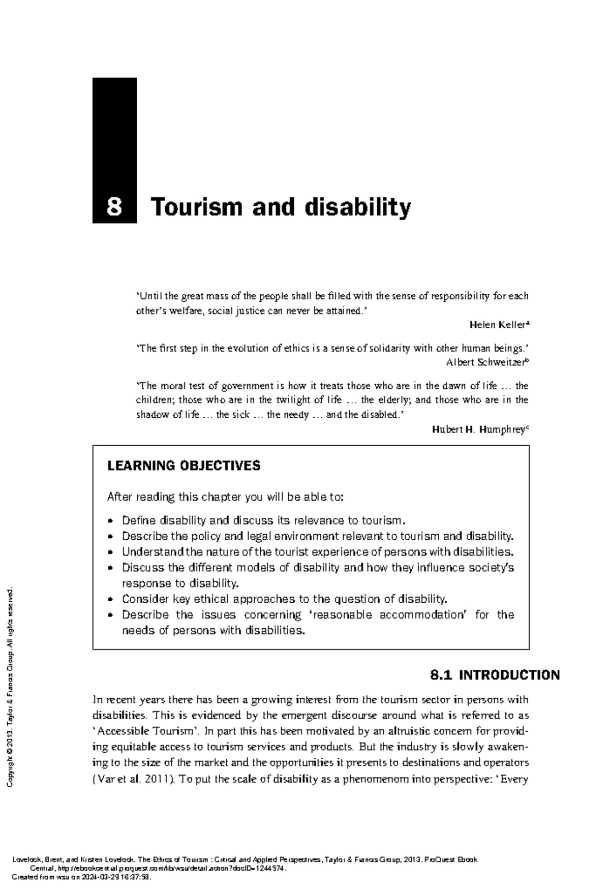 Ethical Practices in Accessible Tourism for PWD: A Study Overview - Studocu