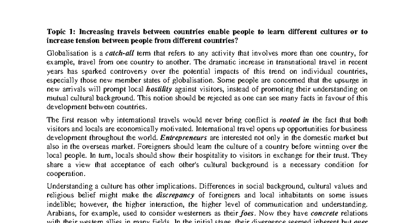 Mat Clark - Writing Essay: The Impact of Globalization on Culture and ...