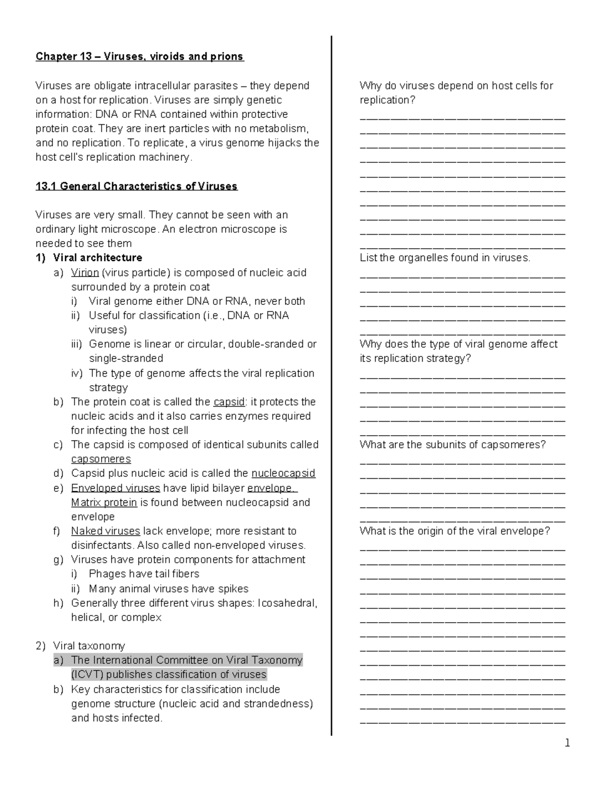 Ch13 - Viruses, Viroids, and Prions: Characteristics and Infections ...