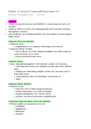 INF notes - Foundations of Information Systems: Defining an information ...