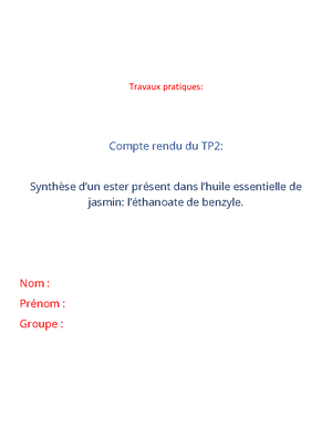 Compte rendu du TP1 LCO - TP1 LCO S5 - Compte rendu du TP1: Synthèse de ...