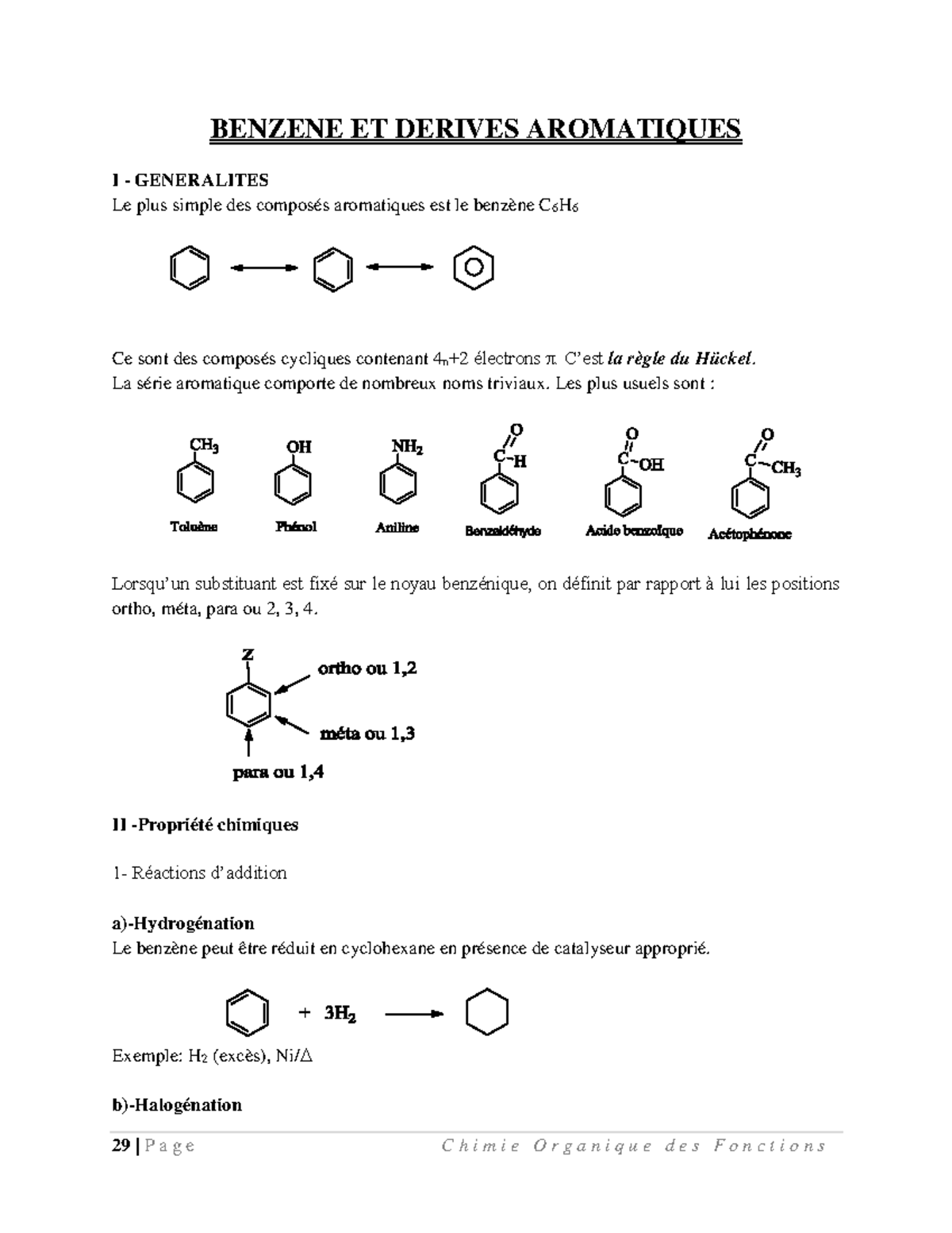 CHM 231 Final Exam Notes on Benzene and Aromatic Derivatives - Studocu