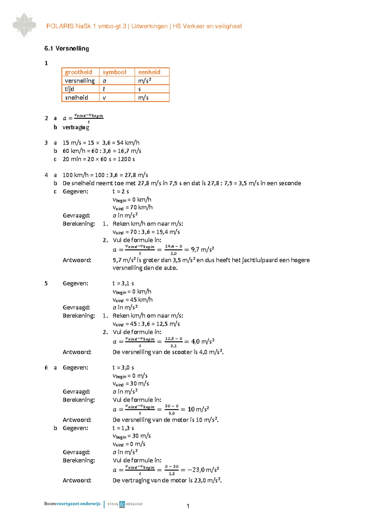 Antwoorden Scheikunde H1 Nask 2 VMBO-GT - Oefenmateriaal - Studeersnel