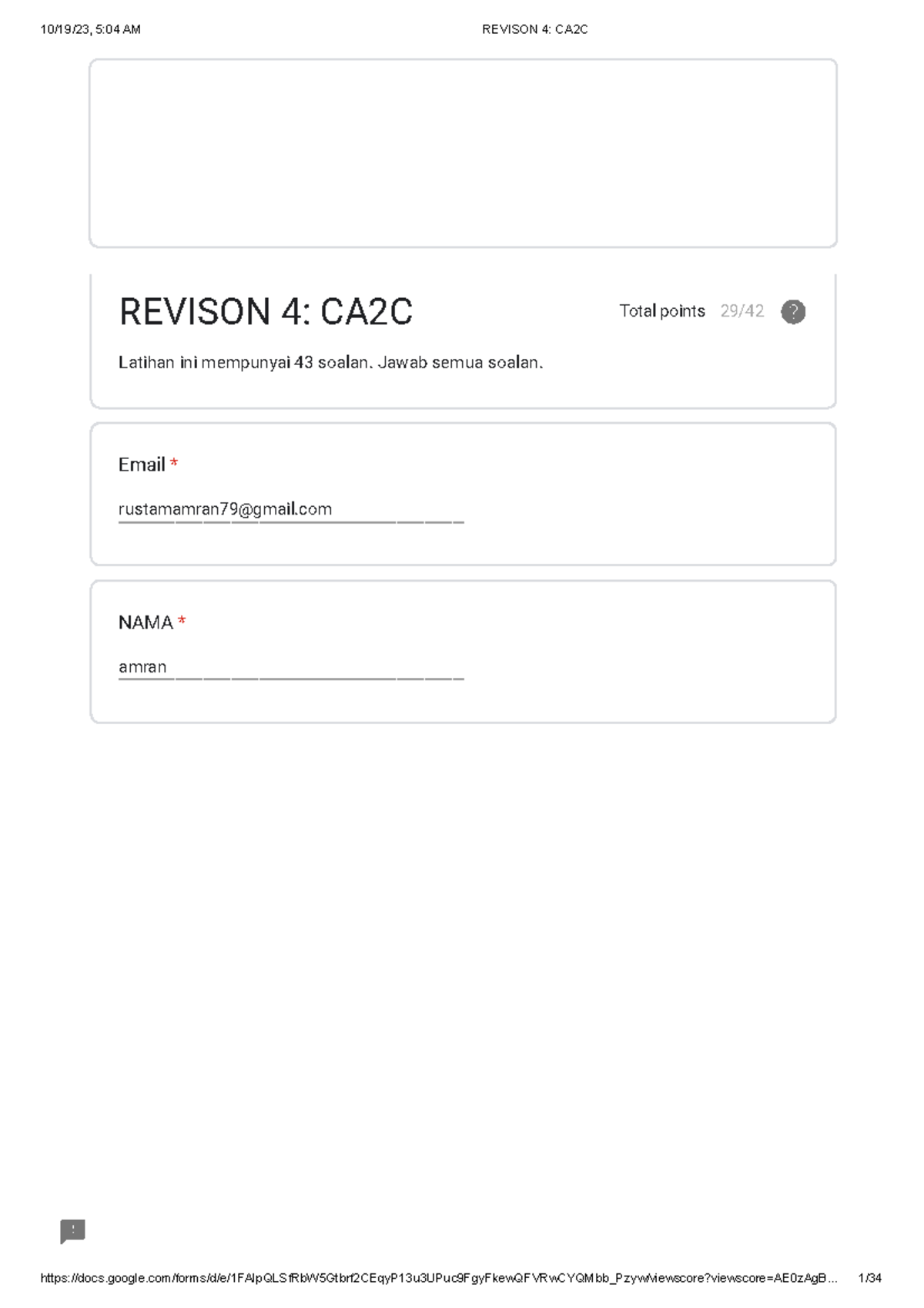 Revison 4 CA2C: Latihan untuk Pemasangan dan Pengendalian Kabel Gentian Optik - Studocu
