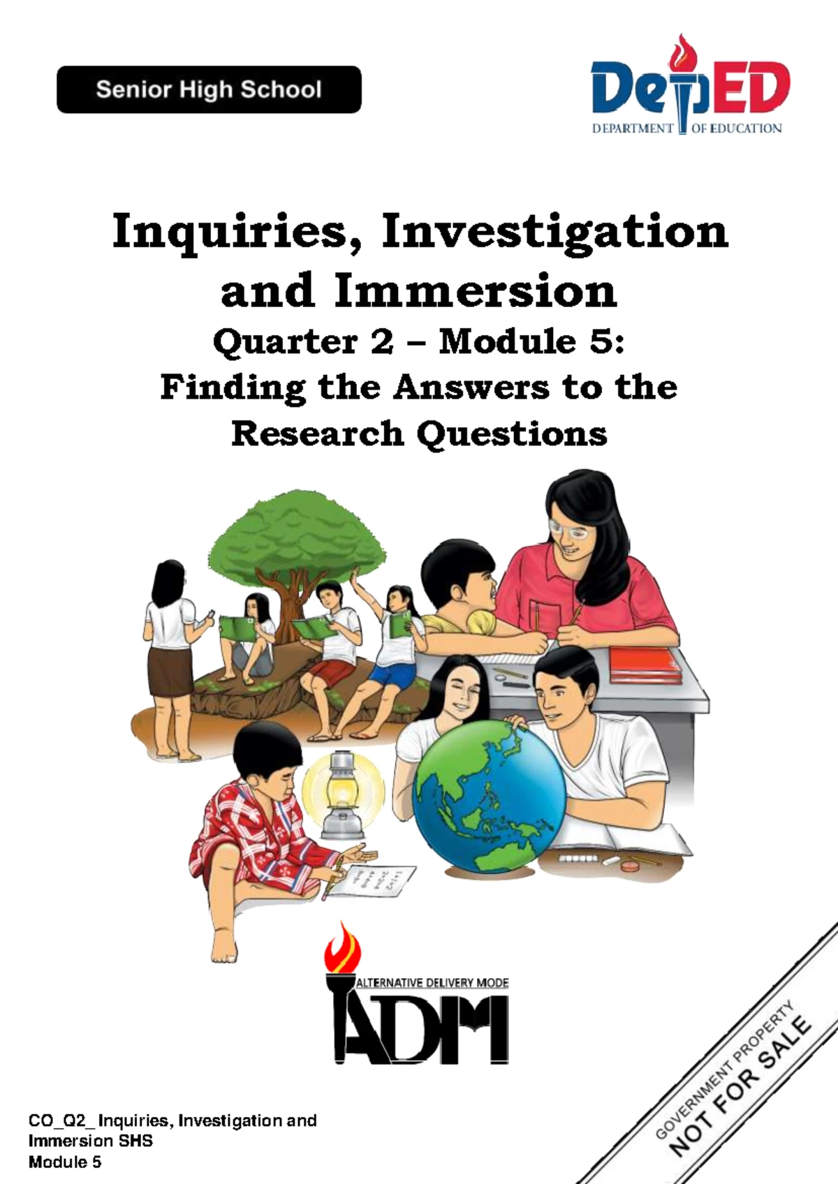 Inquiries, Investigation and Immersion Quarter 3 Module1 - Inquiries ...