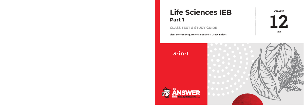 Grade 12 Life Sciences IEB Part 1 Study Guide: Key Concepts & Notes ...