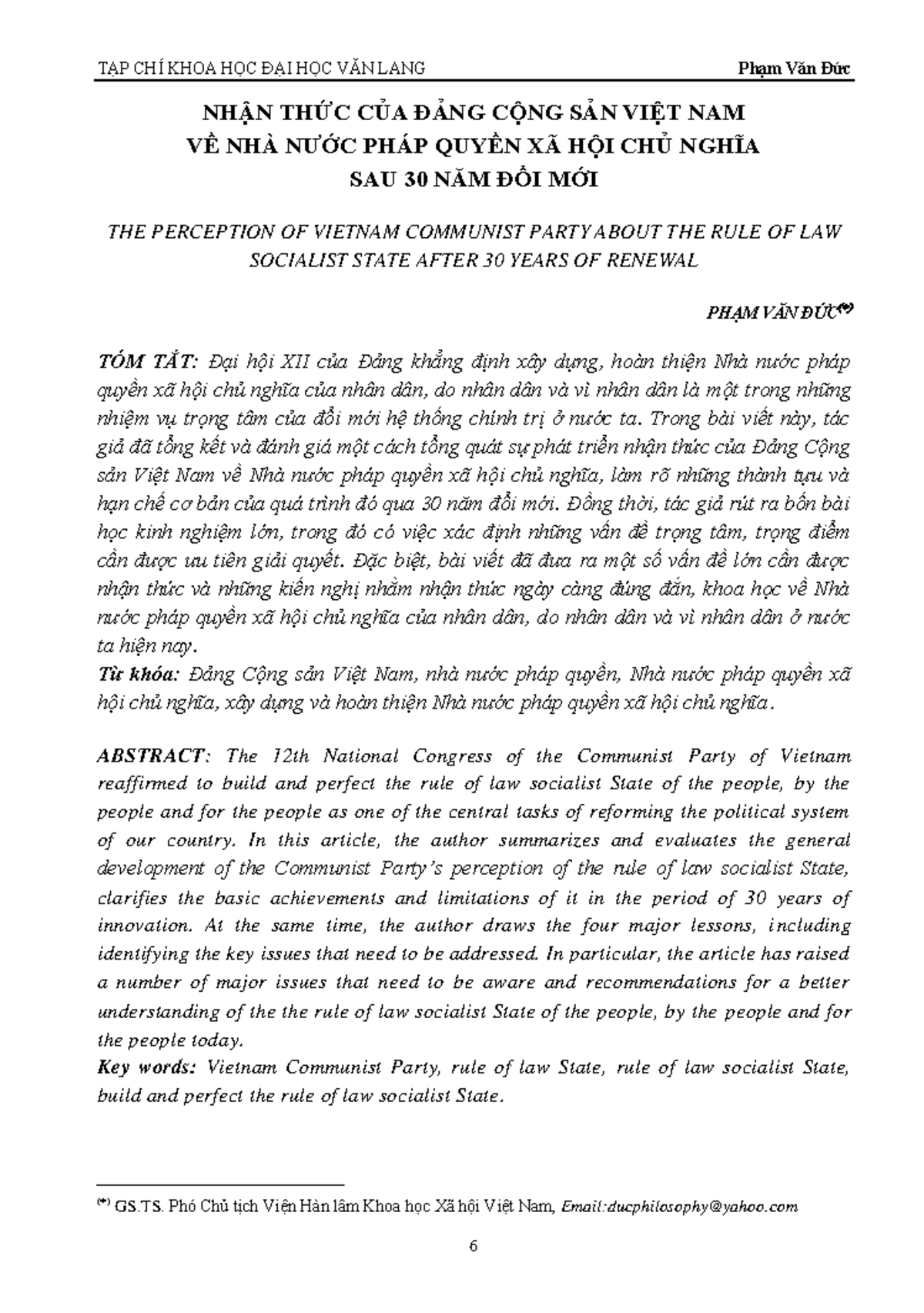 32844-Article: Perception of Vietnam's Communist Party on the Socialist ...