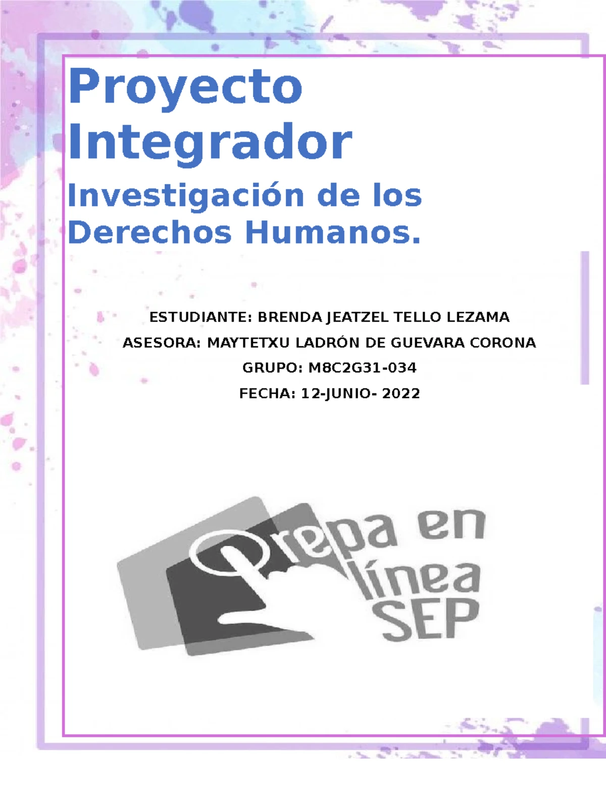 M08S3AI5 Actividad Integradora 5: Análisis de Derechos Humanos y ...