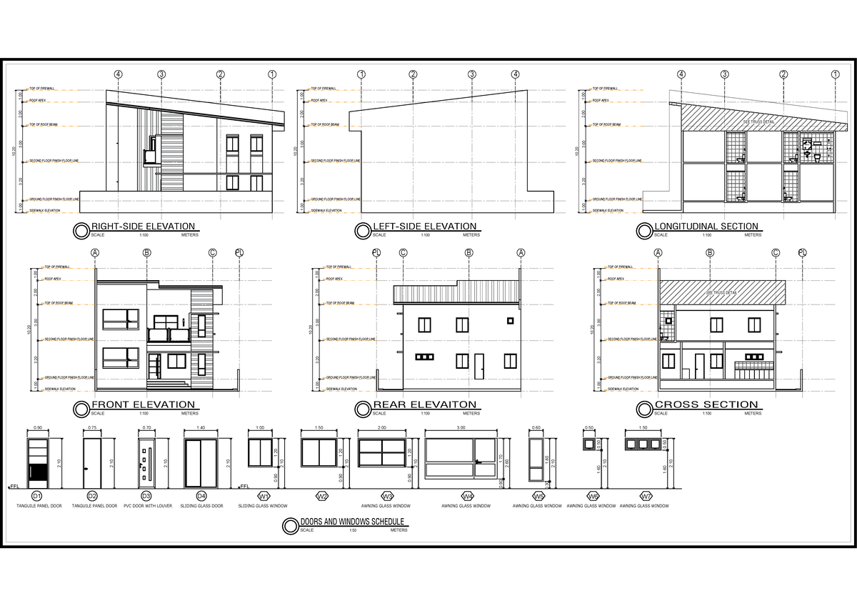 Architectural Elevation Details and Schedules Documentation - Studocu
